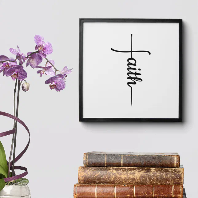 Elegant Faith Cross Peel And Stick Photo Tile | Zazzle