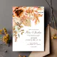 Elegant Fall Floral Terracotta Wedding Invitation | Zazzle