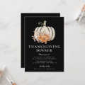 elegant fall floral thanksgiving dinner invitation | Zazzle