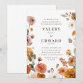 Elegant Fall Floral Wedding Invitation | Zazzle
