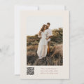 Elegant Fall Leaves Autumn QR Code Photo Wedding Invitation | Zazzle