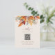 Elegant Fall Leaves Autumn QR Code Wedding RSVP Card | Zazzle