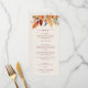 Elegant Fall Leaves Autumn Wedding Menu | Zazzle