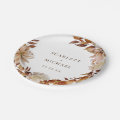Elegant Fall Wedding Paper Plates | Zazzle