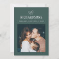 Elegant Family Photo and Name | Season's Greetings Holiday Card | Zazzle