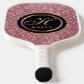 Elegant fancy Gold Glitter Effect Monogram Initial Pickleball Paddle ...