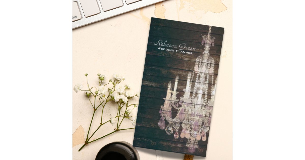 elegant fashion boutique vintage chandelier business card | Zazzle