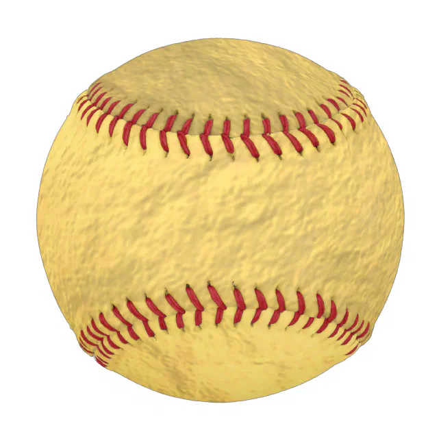 Elegant Faux Gold Foil Baseball | Zazzle
