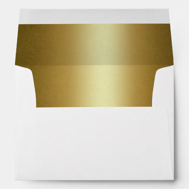 Elegant Faux Gold Foil Envelope | Zazzle