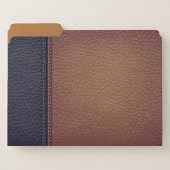Elegant Faux Leather Look File Folder | Zazzle