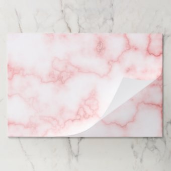 Elegant Faux Pink Marble Paper Pad | Zazzle