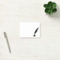Elegant Feather Pen Ink Well Post-it Notes | Zazzle
