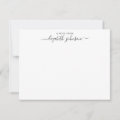 Elegant Feminine Girly Modern Script A Note From | Zazzle