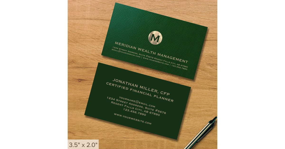 Elegant Financial Professional Business Card | Zazzle