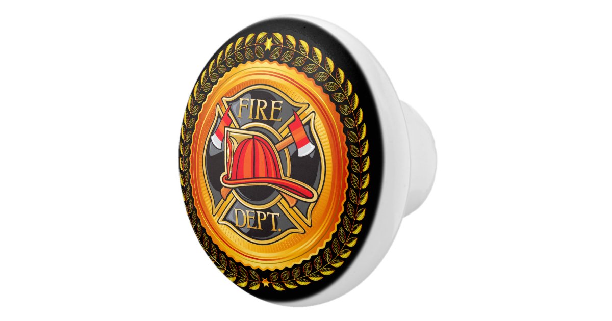Elegant Fire Department Drawer Knobs - SRF | Zazzle