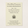 Elegant First Holy Communion Remembrance Card | Zazzle