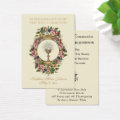 Elegant First Holy Communion Remembrance Card | Zazzle