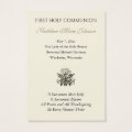 Elegant First Holy Communion Remembrance Card | Zazzle