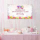 Elegant Floral 100th Birthday Party / 100 Years Banner | Zazzle