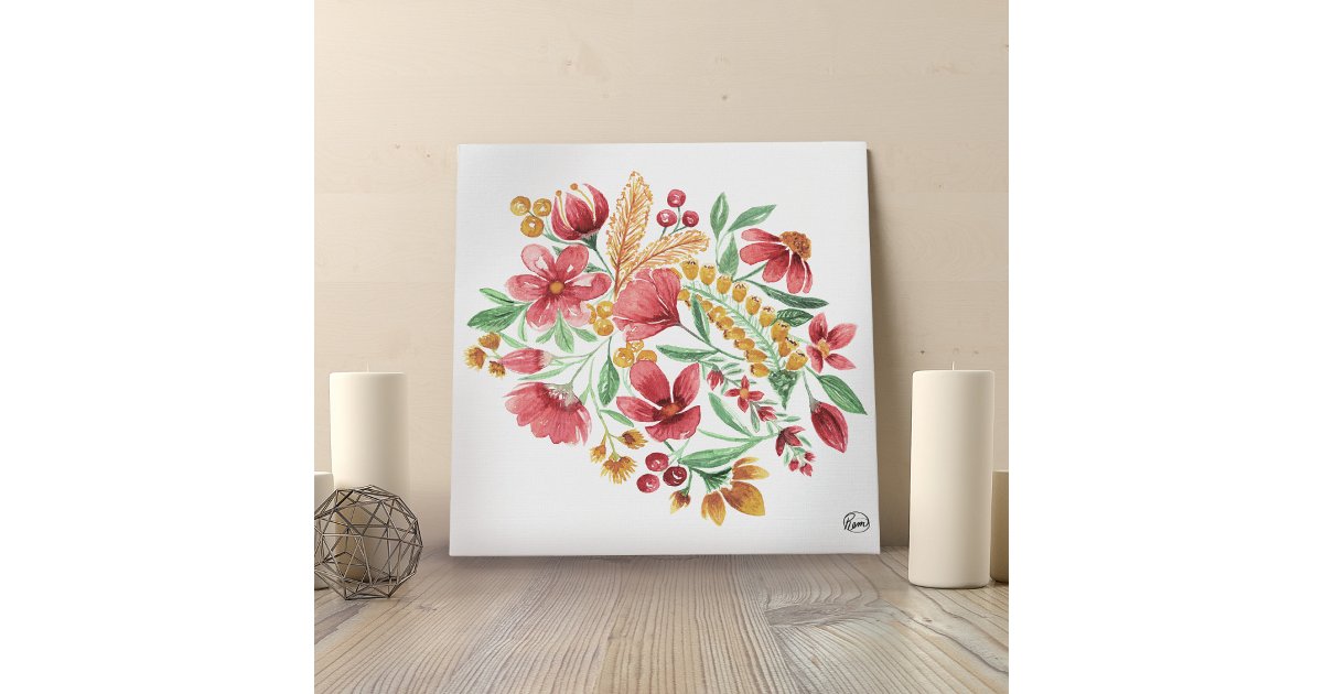 Elegant Floral Art Print for Summer Spring | Zazzle