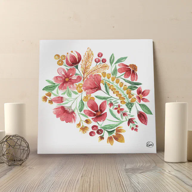 Elegant Floral Art Print for Summer Spring | Zazzle