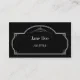 Elegant floral borders,white business card | Zazzle