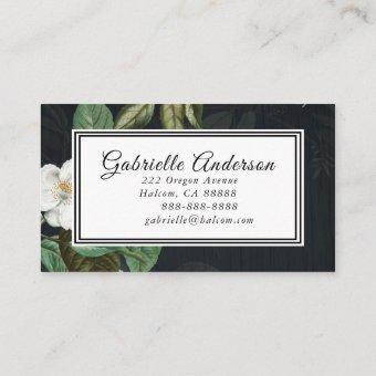 Elegant Floral Calling/ Business Card | Zazzle
