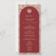 Elegant Floral Chinese Wedding Table Menu Card | Zazzle