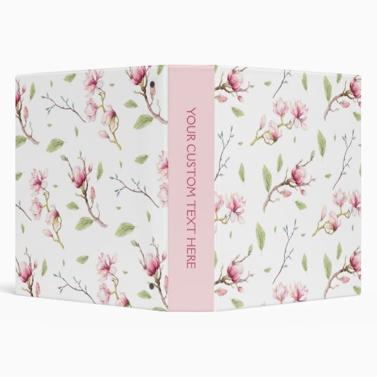 Elegant Floral Design 3 Ring Binder | Zazzle.com