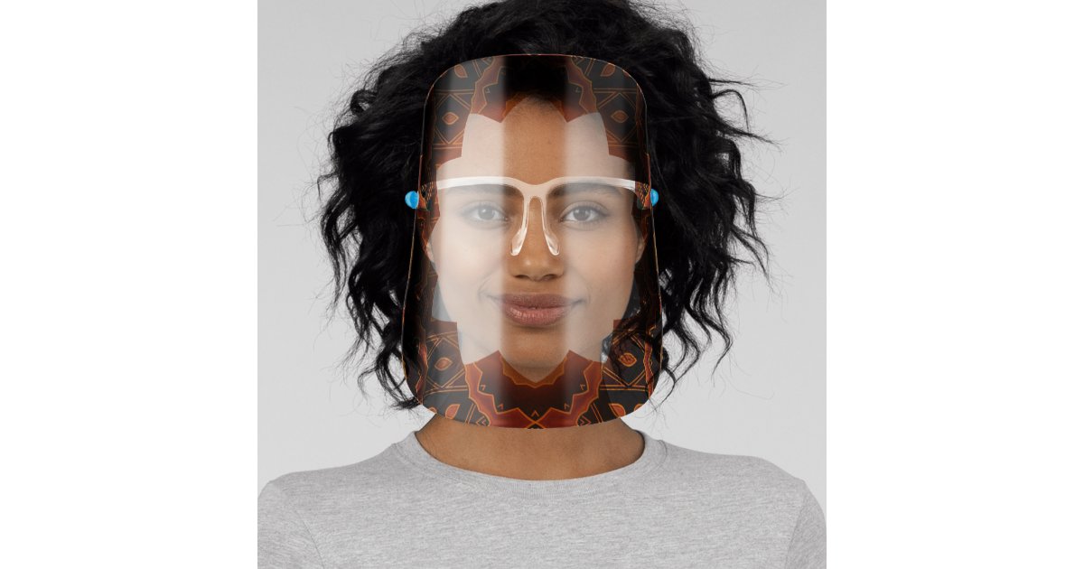 Elegant Floral Design Face Shield | Zazzle