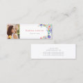 Elegant Floral Graduation Photo Name Card | Zazzle