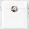 Elegant Floral Graduation Sticker | Zazzle