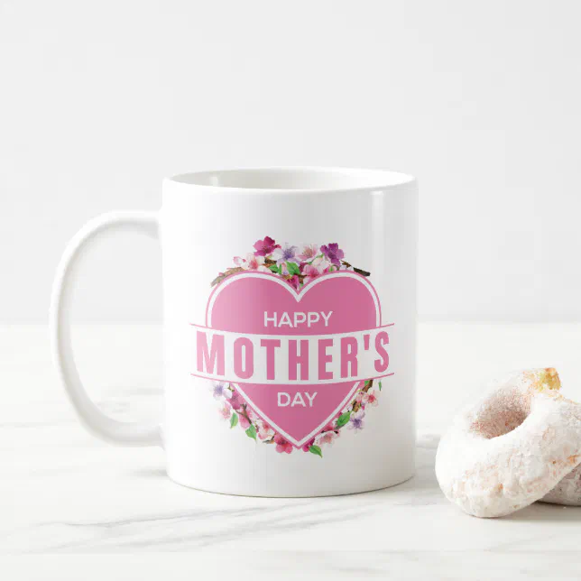 Elegant Floral Happy Mother's Day | Coffee Mug | Zazzle