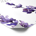 Elegant Floral Lavender Wedding Seating Chart | Zazzle