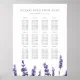 Elegant Floral Lavender Wedding Seating Chart | Zazzle