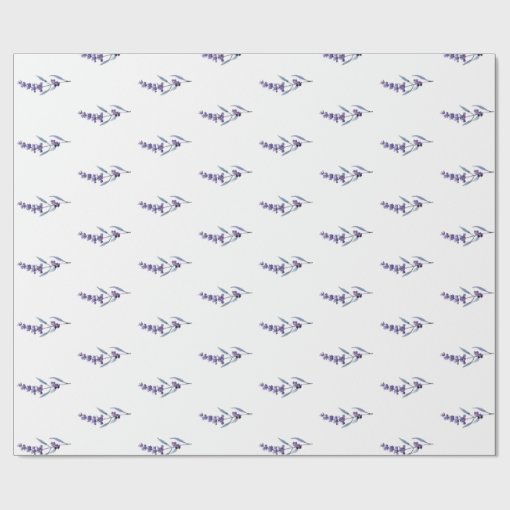 Elegant floral lavender wrapping paper | Zazzle