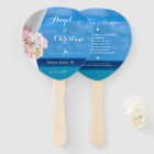 Elegant Floral Ocean Beach Summer Wedding Hand Fan | Zazzle.com