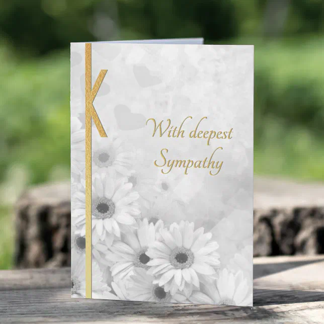 Elegant Floral Sympathy Card | Zazzle