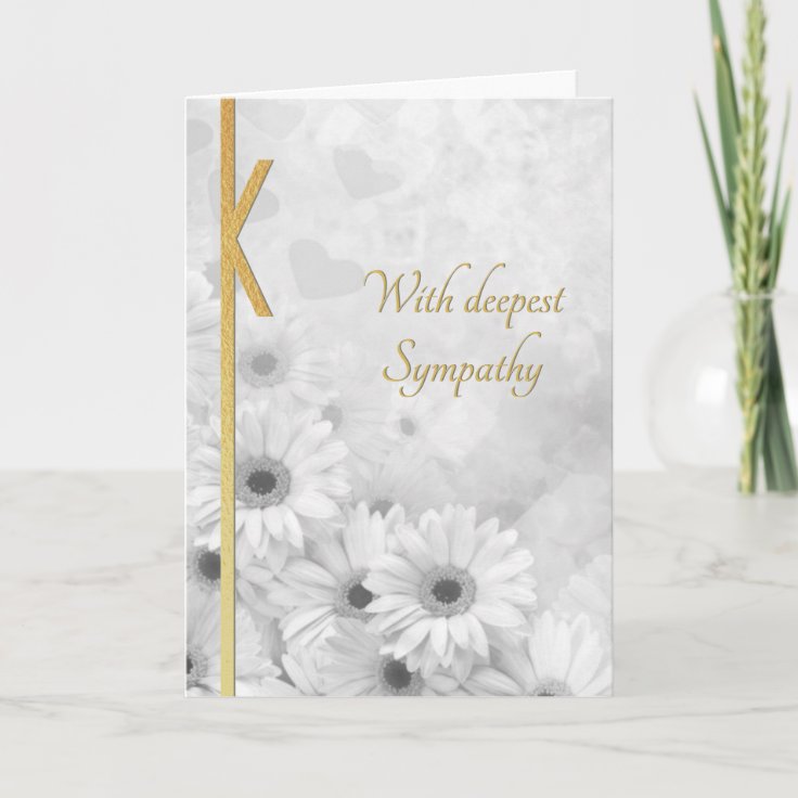 Elegant Floral Sympathy Card | Zazzle