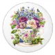 Elegant Floral Teacup Ceramic Knob | Zazzle