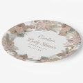 Elegant Floral Tropical Pampas Grass Personalized Paper Plates | Zazzle