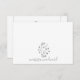 Elegant Floral Vine Script Name Note Card | Zazzle