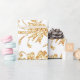 Elegant Floral White Gold Wrapping Paper | Zazzle