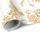 Elegant Floral White Gold Wrapping Paper | Zazzle