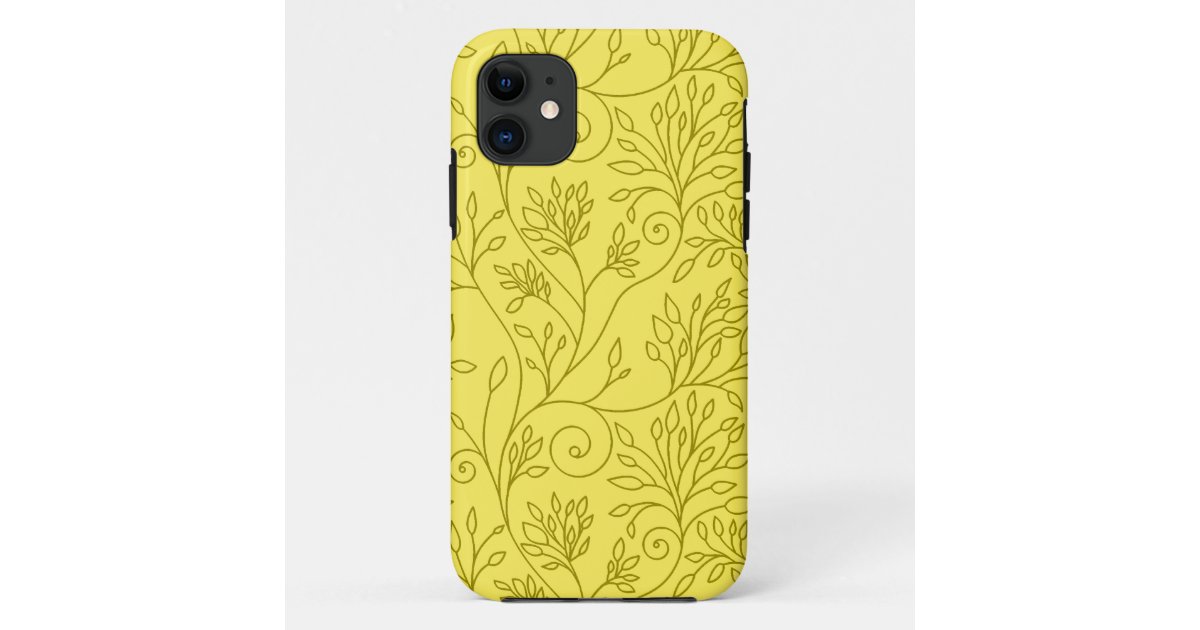 Elegant floral yellow iPhone 5 Case | Zazzle