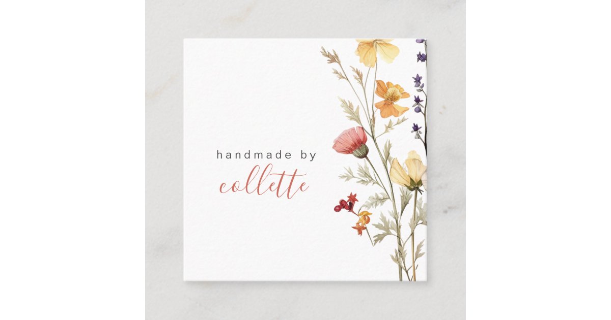 Elegant Flowers Craftsman Business Card | Zazzle
