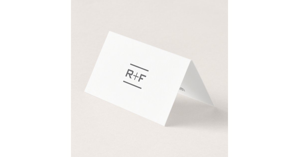 Elegant Folded Notecards Business Card | Zazzle