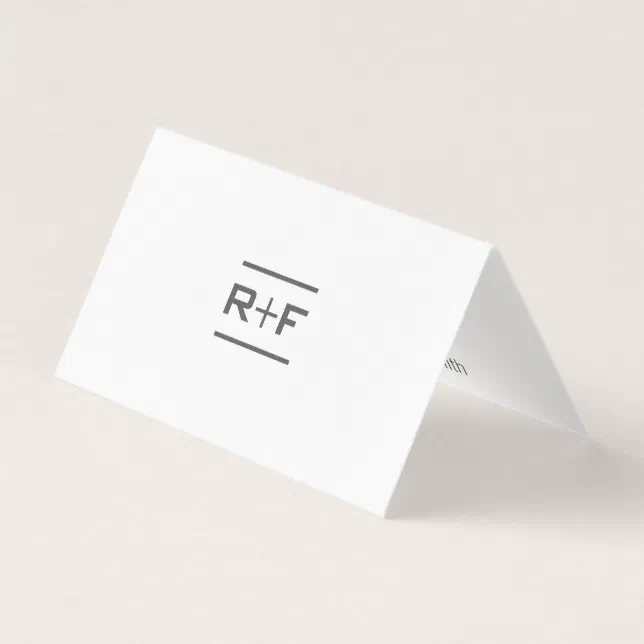 Elegant Folded Notecards Business Card | Zazzle