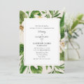 Elegant Foliage Bride Parents Cream Wedding Invitation | Zazzle