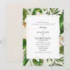 Elegant Foliage Bride Parents Cream Wedding Invitation | Zazzle